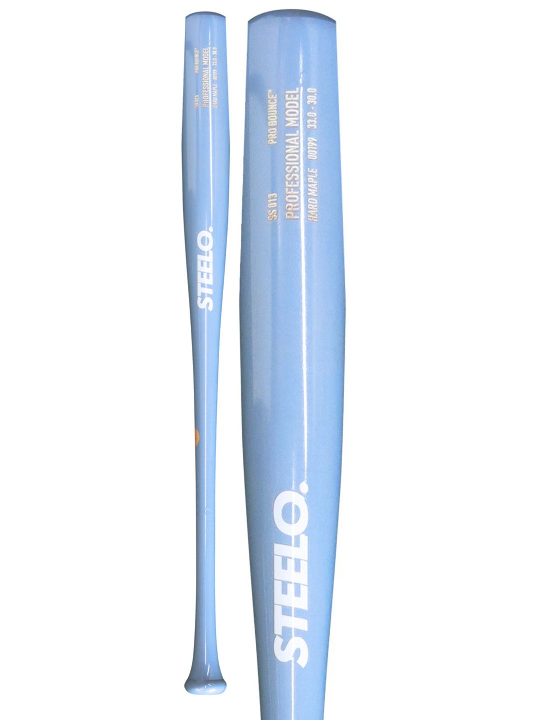 Pro Bounce™ 013 Maple Torpedo Baseball Bat - Baby Blue | STEELO ...
